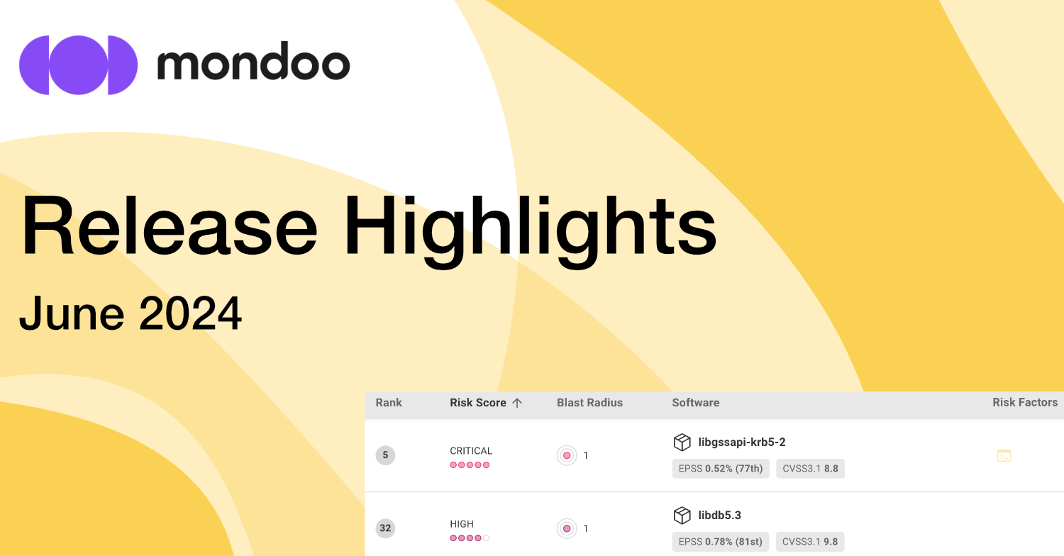 Mondoo June 2024 Release Highlights | Mondoo